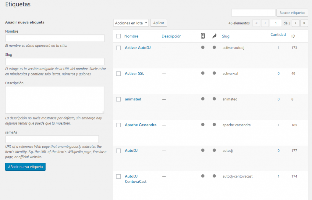 Etiquetas de WordPress y cómo usarlas correctamente? • EXTASSIS NETwork Tutoriales